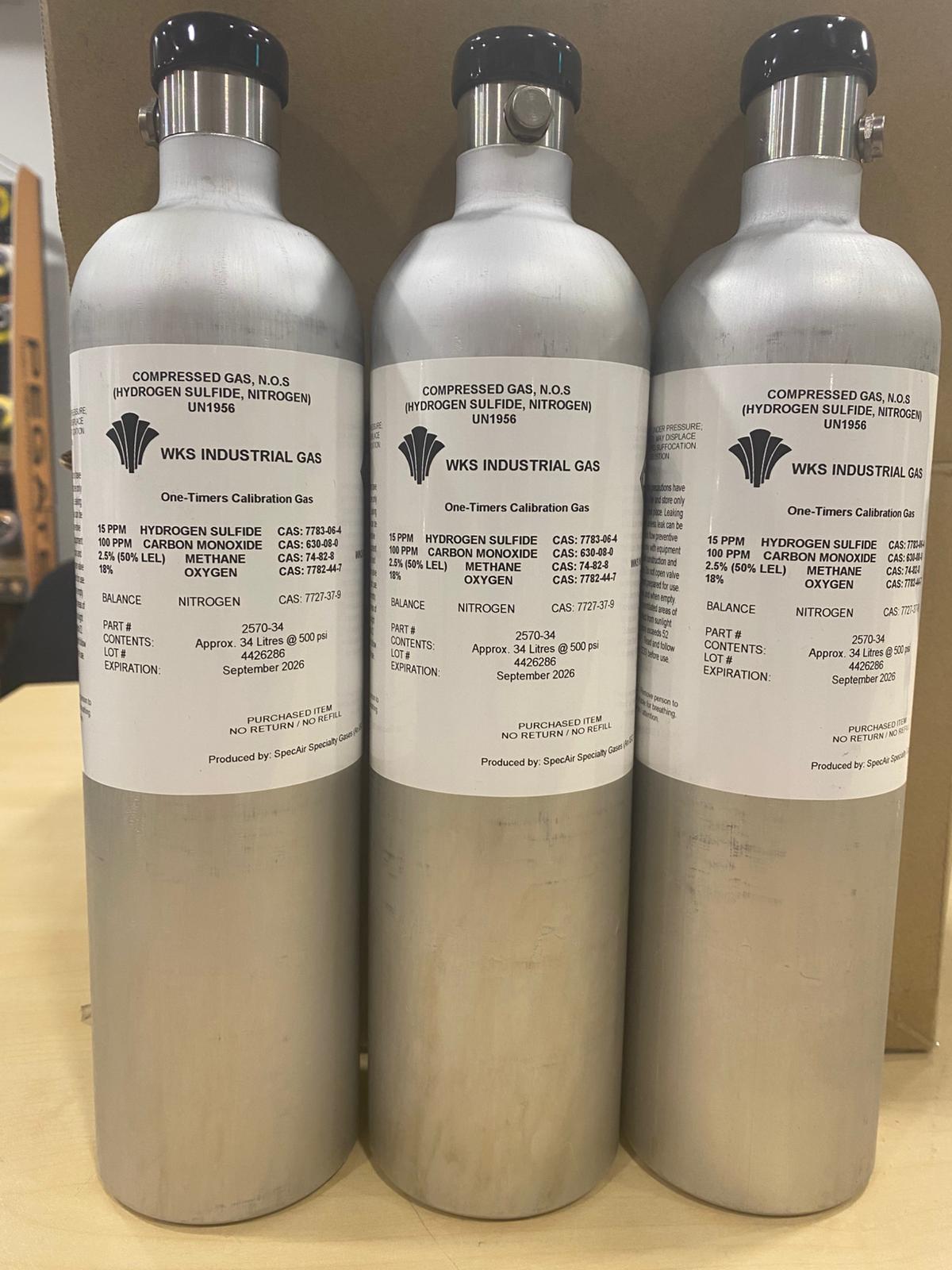 Calibration / Test Gas / Span Gas (Disposable Type) - WKS Industrial ...